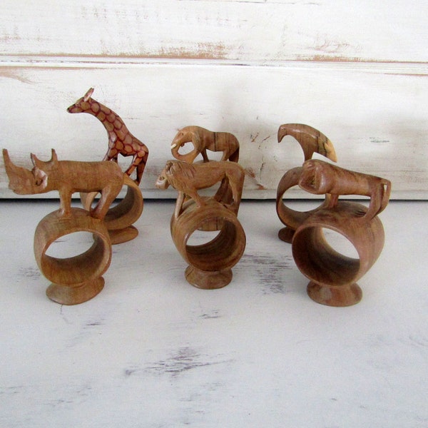 African Wood Ring - Etsy
