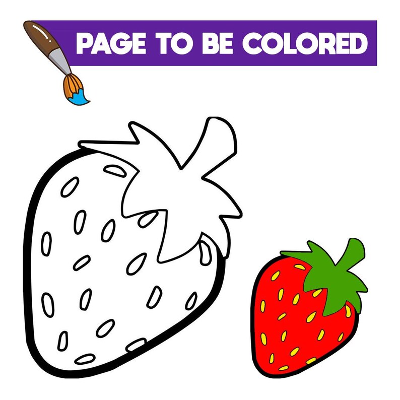 Easy Coloring Pages for Kids, Coloring Page Bundle, Preschoolers ...