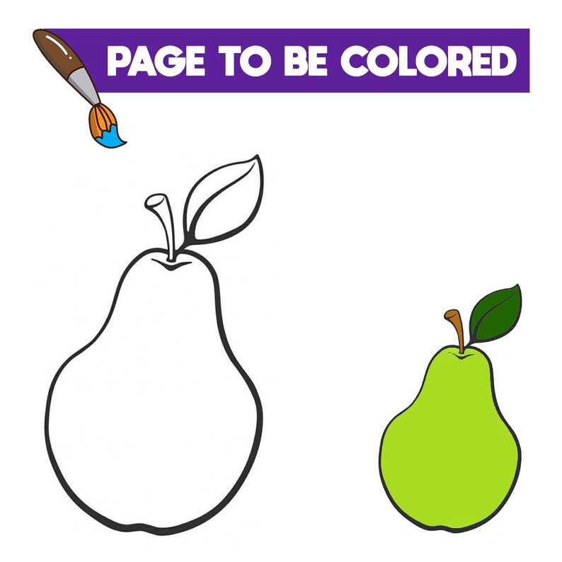 Easy Coloring Pages for Kids, Coloring Page Bundle, Preschoolers ...