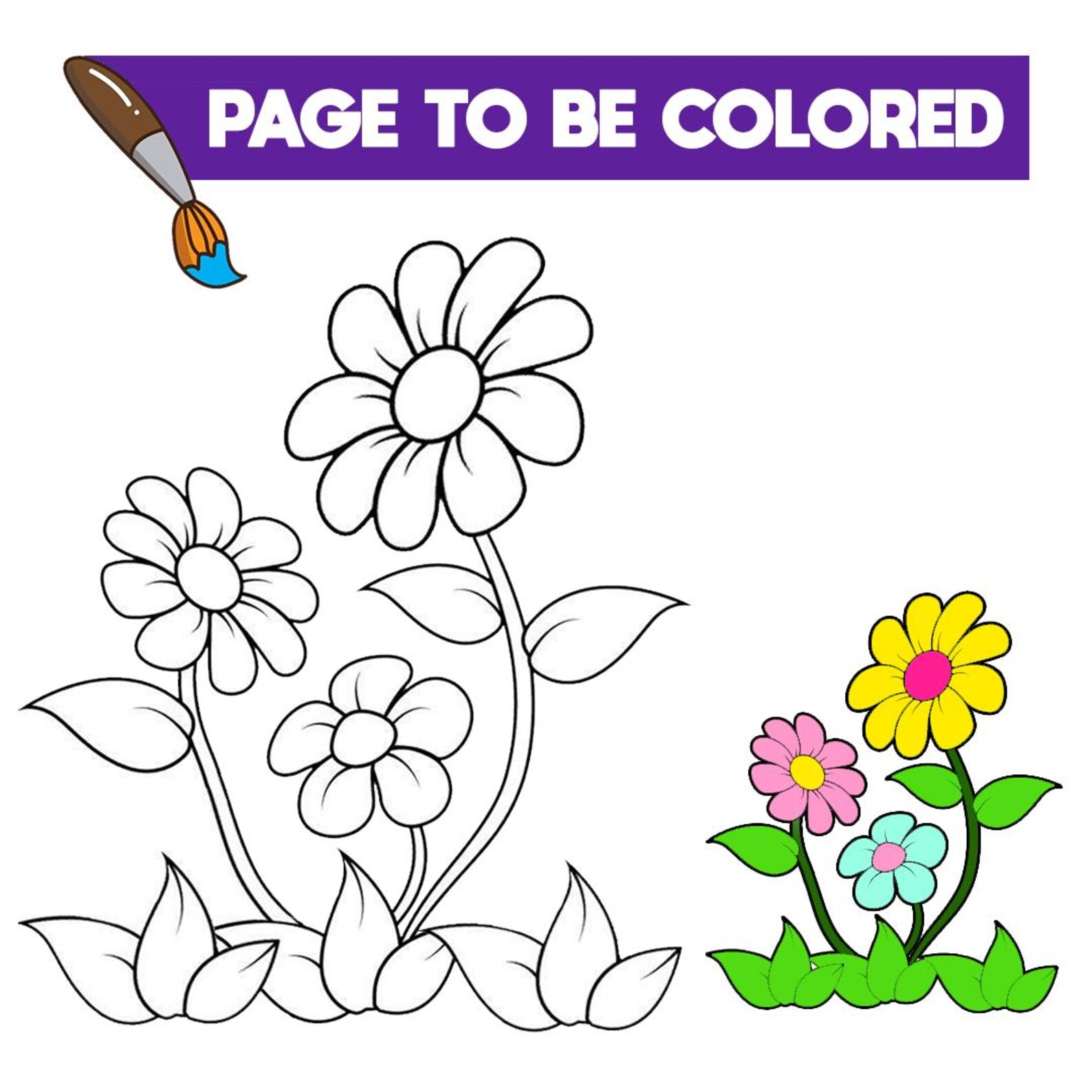 Easy Coloring Pages for Kids, Coloring Page Bundle, Preschoolers ...