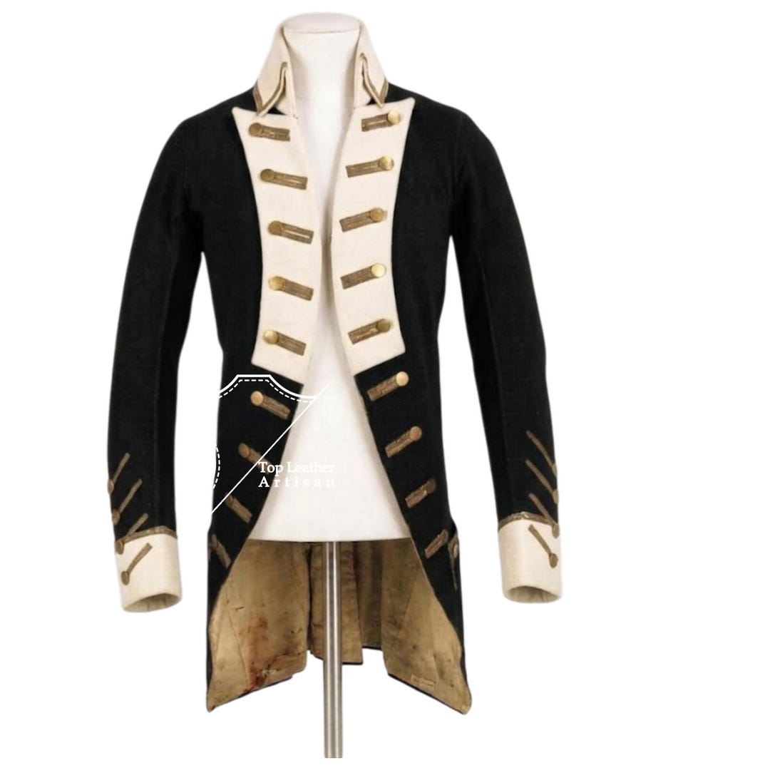 18th Century British Wool Coat – Colonial Officer Reenactment Jacket - Etsy