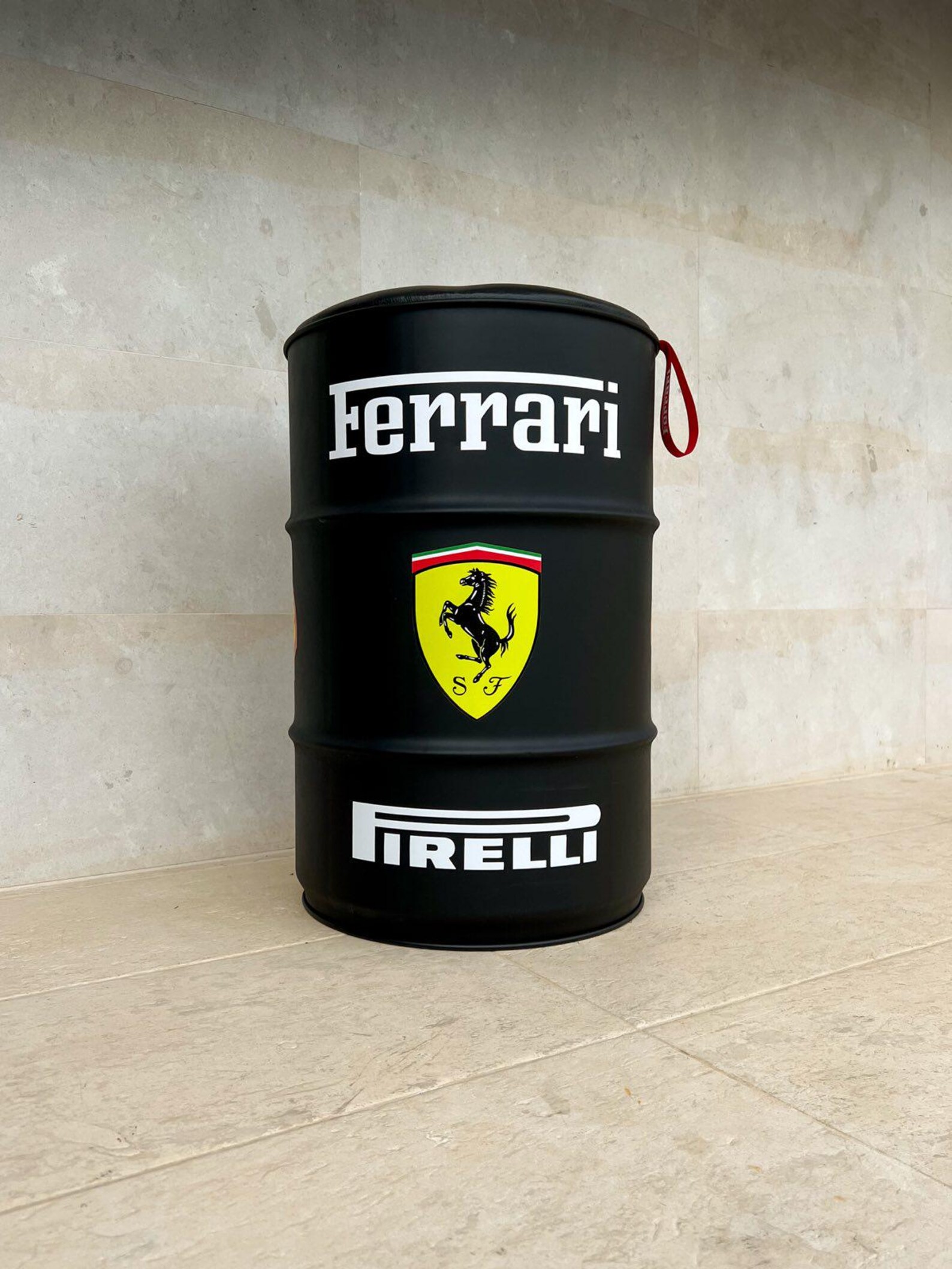 Ferrari Black Barrel Chair Pirelli Edition - Etsy