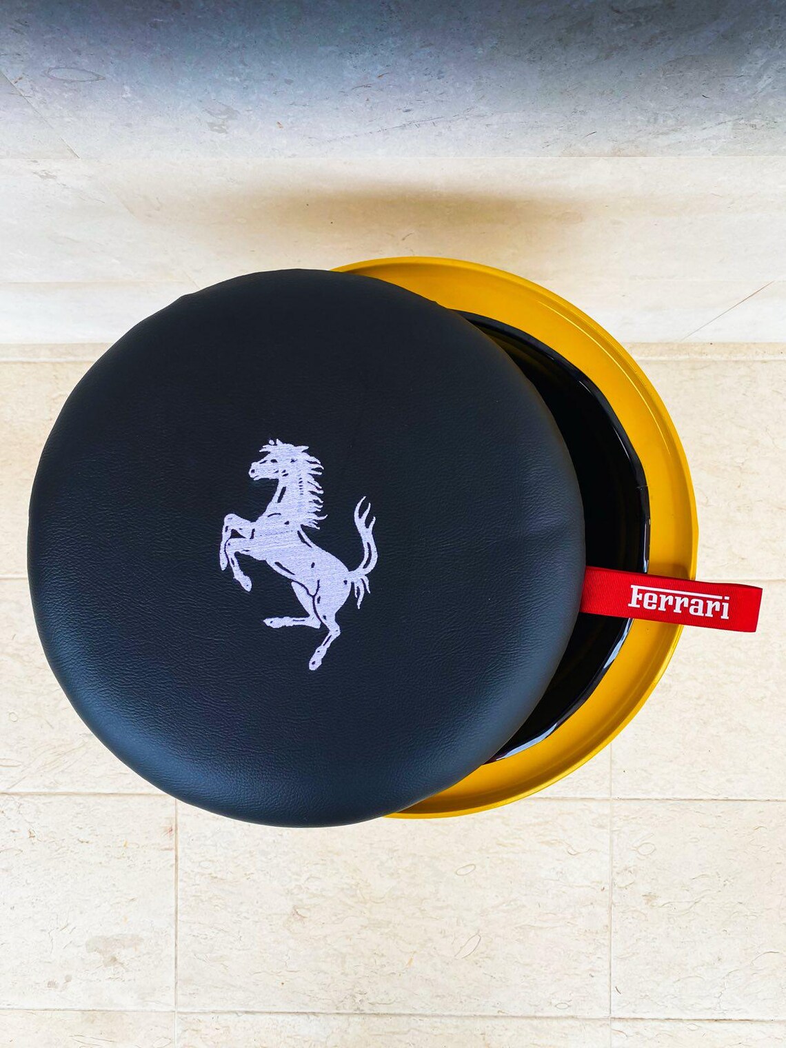 Ferrari Yellow Barrel Chair - Etsy