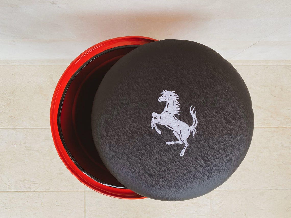 Ferrari Red Barrel Chair - Etsy