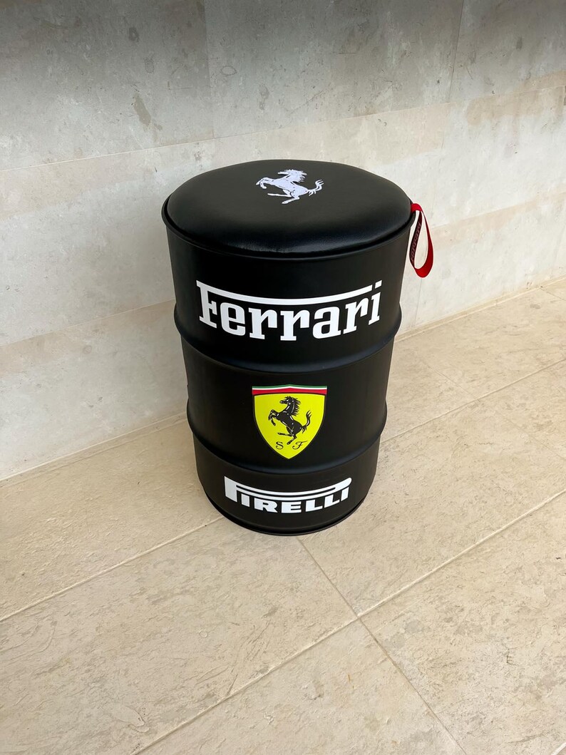 Ferrari Black Barrel Chair Pirelli Edition - Etsy