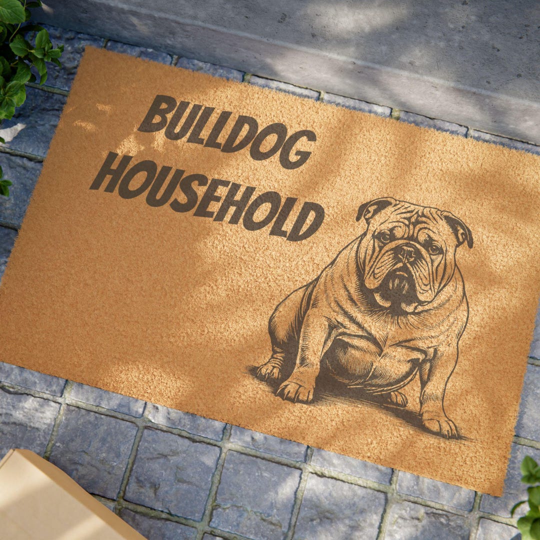 Bulldog Door Mat, Cute Coir Welcome Mat, French Bulldog Door Mat ...