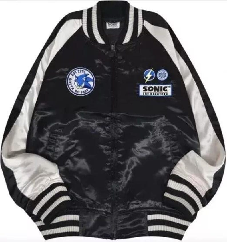 Sonic the Hedgehog Sega Game Sonic Jacket - Etsy