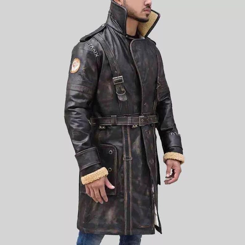 Fallout 4 Arthur Maxson Brown Leather Coat – Elder Maxson Battle Coat ...