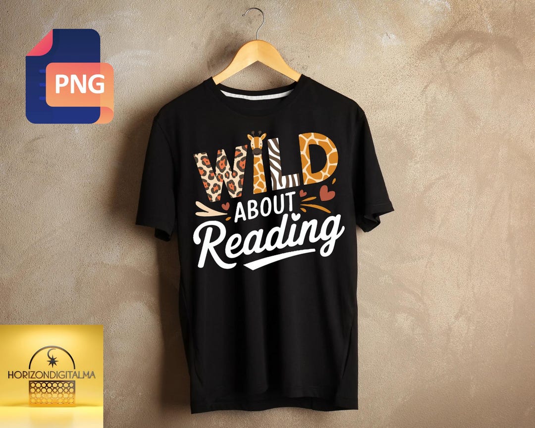 Wild About Reading PNG: Leopard Print Teacher Clipart (digital Download ...