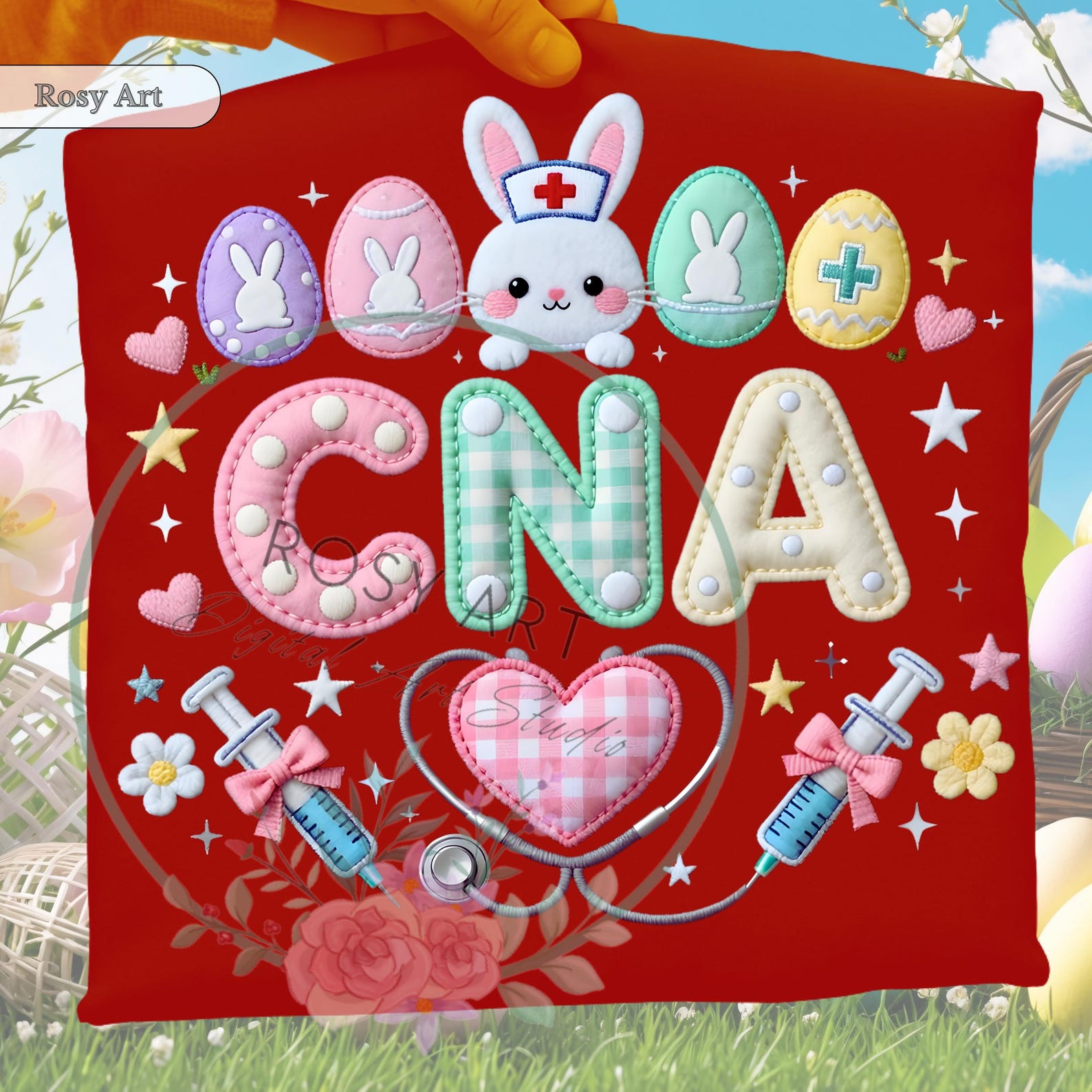 Nurse Easter PNG Bundle, Easter Nurse Bunny Png, Coquette Faux ...