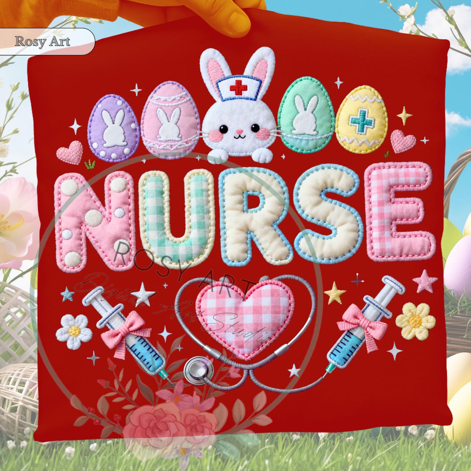 Nurse Easter PNG Bundle, Easter Nurse Bunny Png, Coquette Faux ...