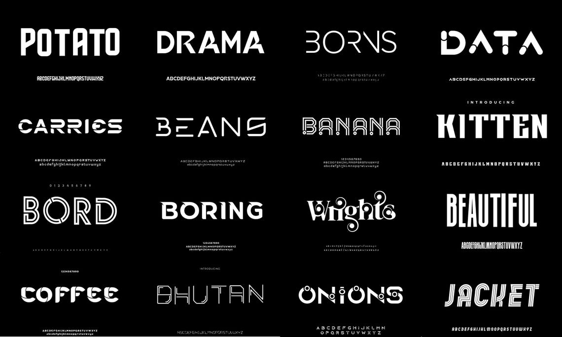 The Ultimate 41 Fonts, Font Bundle, Modern Font Bundle, Elegant Fonts ...