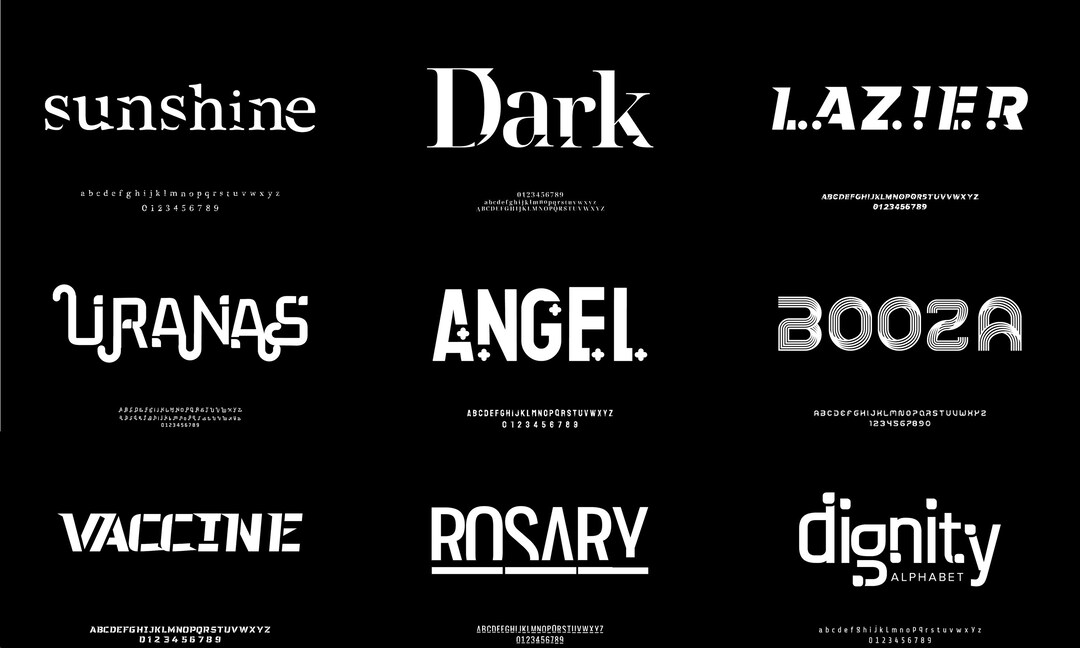22 Unique Creative Fonts Bundle - Minimal Fonts, Creative Fonts ...