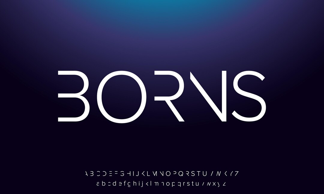 Minimal Font Creative Modern Alphabet. Typography With Regular ...