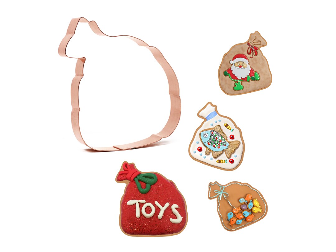 Handcrafted Copper Santa's Toy Sack Cookie Cutter - Etsy