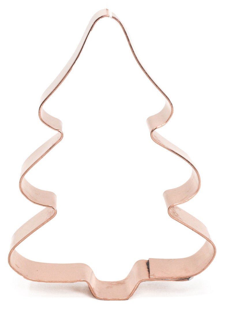 Tiny Simple Christmas Tree Copper Cookie Cutter Handcrafted - Etsy