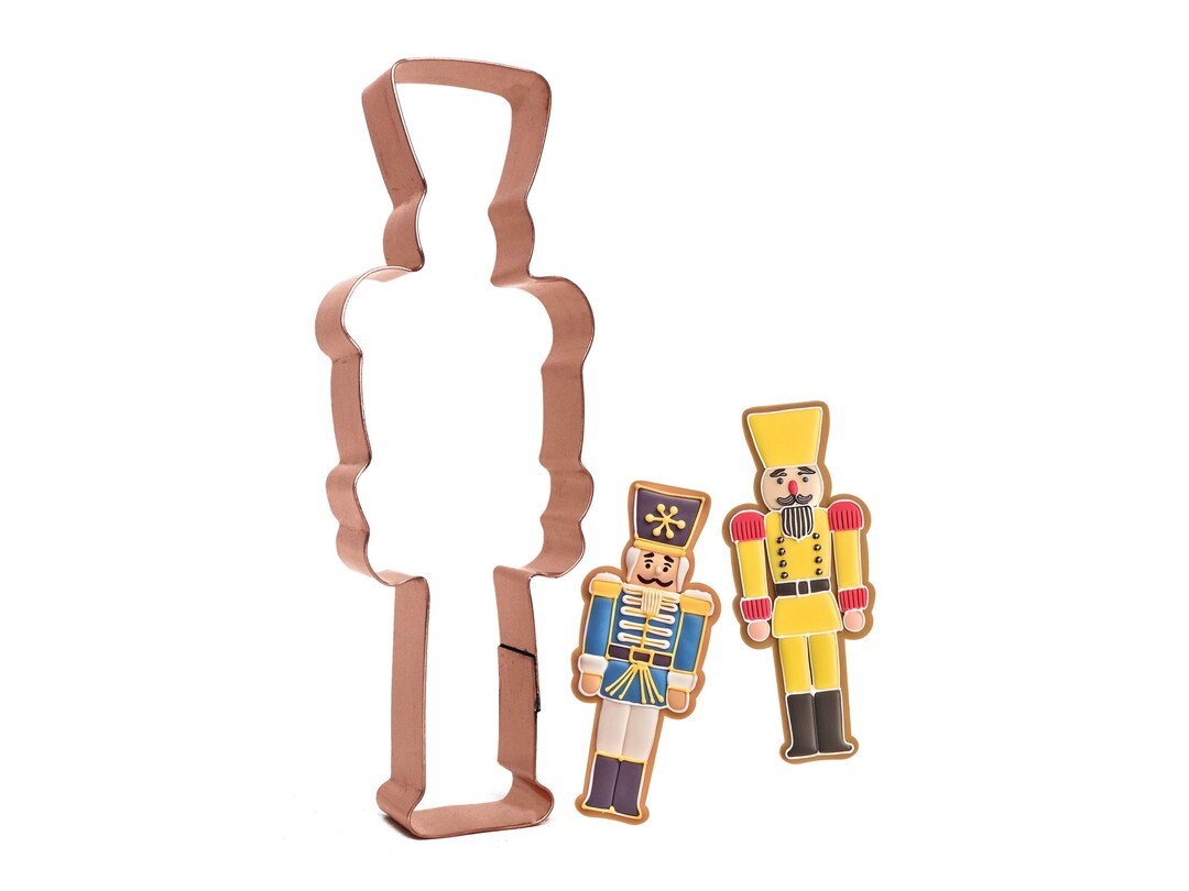 Handcrafted Copper Nutcracker Cookie Cutter: 6" Christmas Baking Mold ...