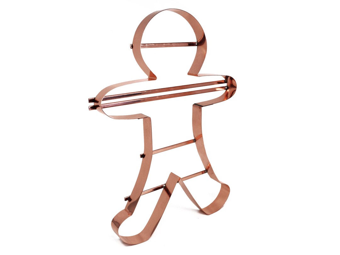 Huge 16 Inch Tall Gingerbread Man Cookie Cutter - Handcrafted Copper ...