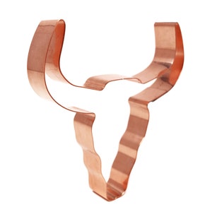 Steer Skull ~ Copper Cookie Cutter ~ Handcrafted by the Fussy Pup - Etsy