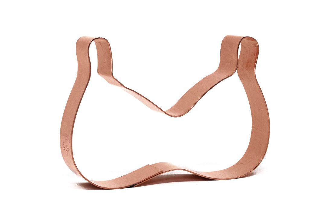 Curvy Girl Bikini Bra Top Copper Cookie Cutter Handcrafted - Etsy