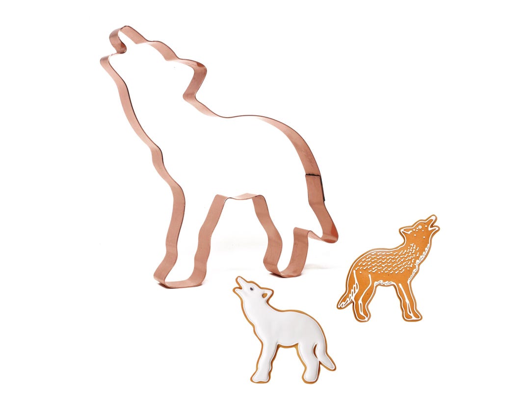 Large Howling Timber Wolf Copper Cookie Cutter, 5.5 X 6 Inches - Etsy