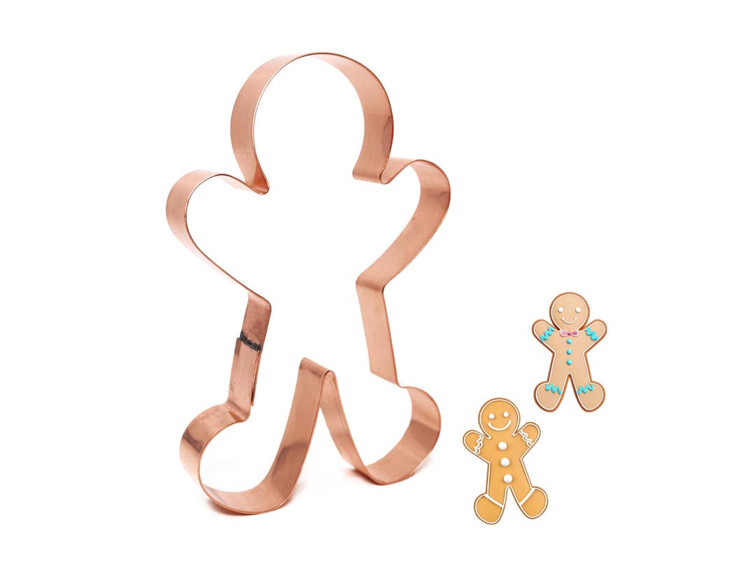 Traditional Gingerbread Man Cookie Cutter, 4 X 5.5 Inches, Handmade ...