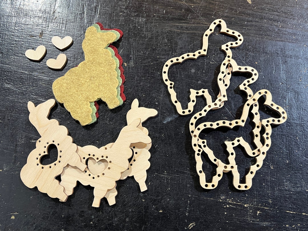 Cute Alpaca / Llama - DIY Weaving Loom Set - 4.5 Inch Ornament Mini ...