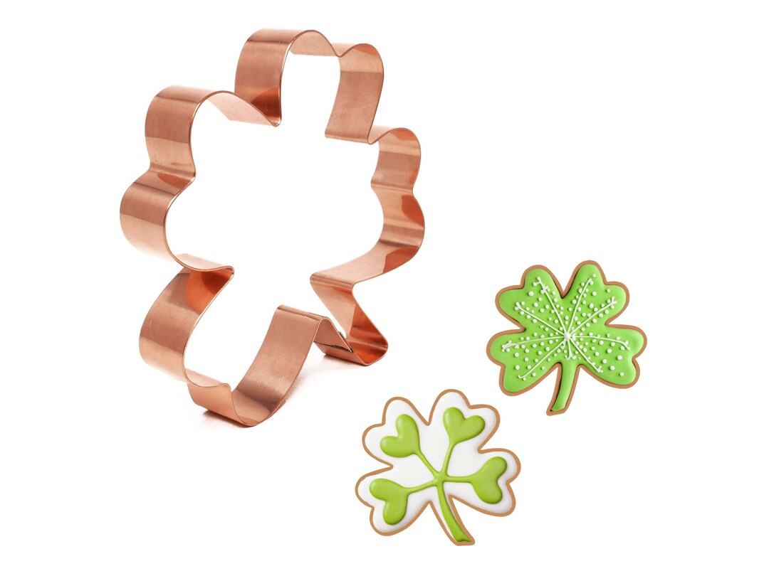 Handmade Copper Four-leaf Clover Cookie Cutter: Lucky St. Patrick's Day ...