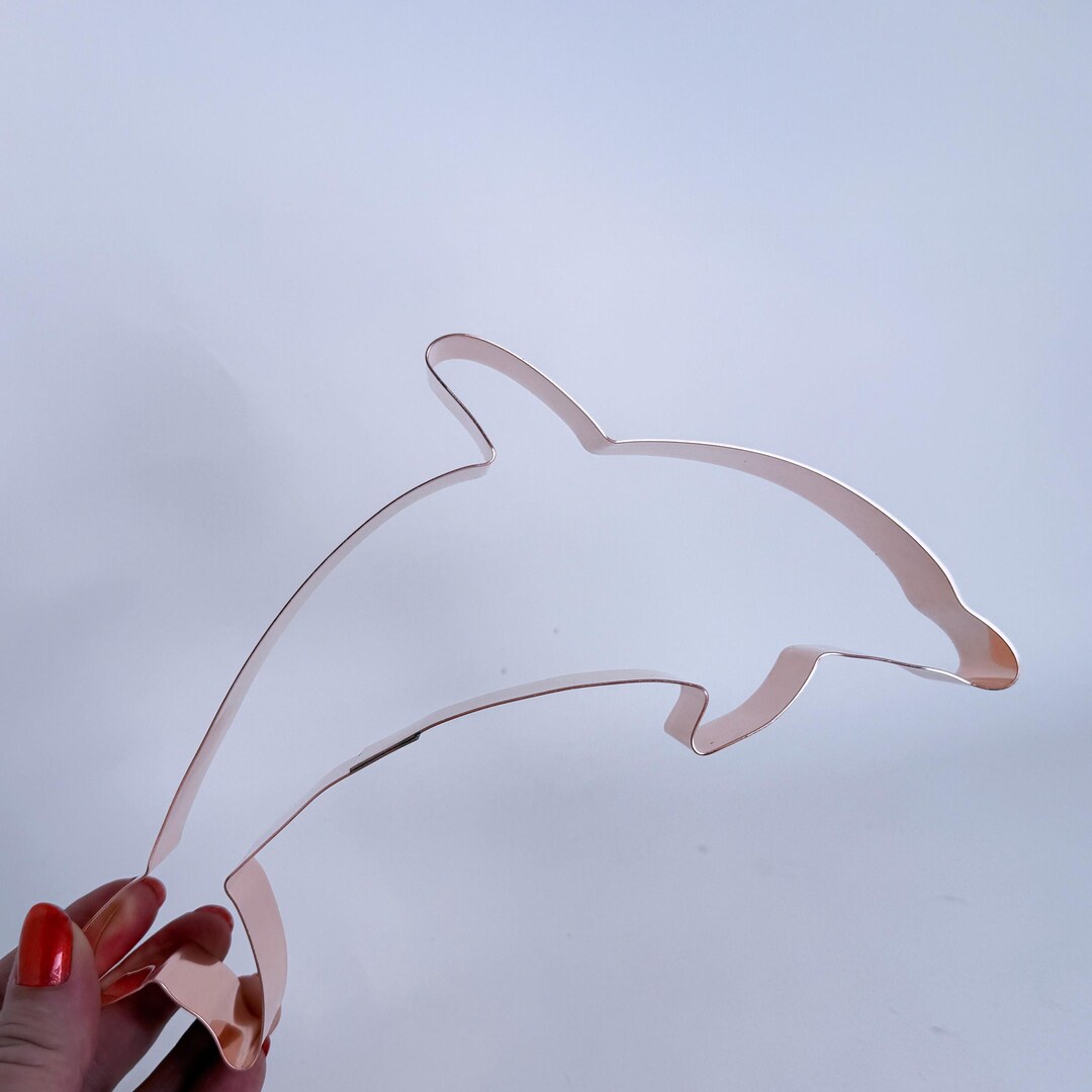 Heavy Duty Metal Dolphin Cookie Cutter - 8.5 Inch Copper Baking Tool - Etsy