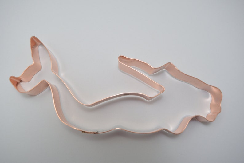 Swimming Mermaid Copper Cookie Cutter Handcrafted by The | Etsy