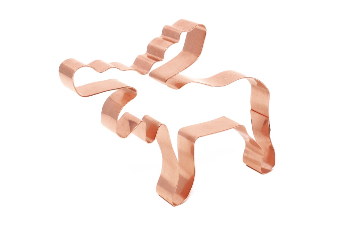Moose With Large Antlers Christmas Cookie Cutter Handcrafted - Etsy