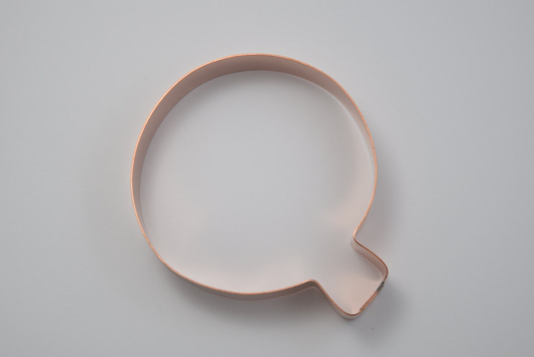 The Letter Q Copper Alphabet Cookie Cutter Handcrafted by - Etsy