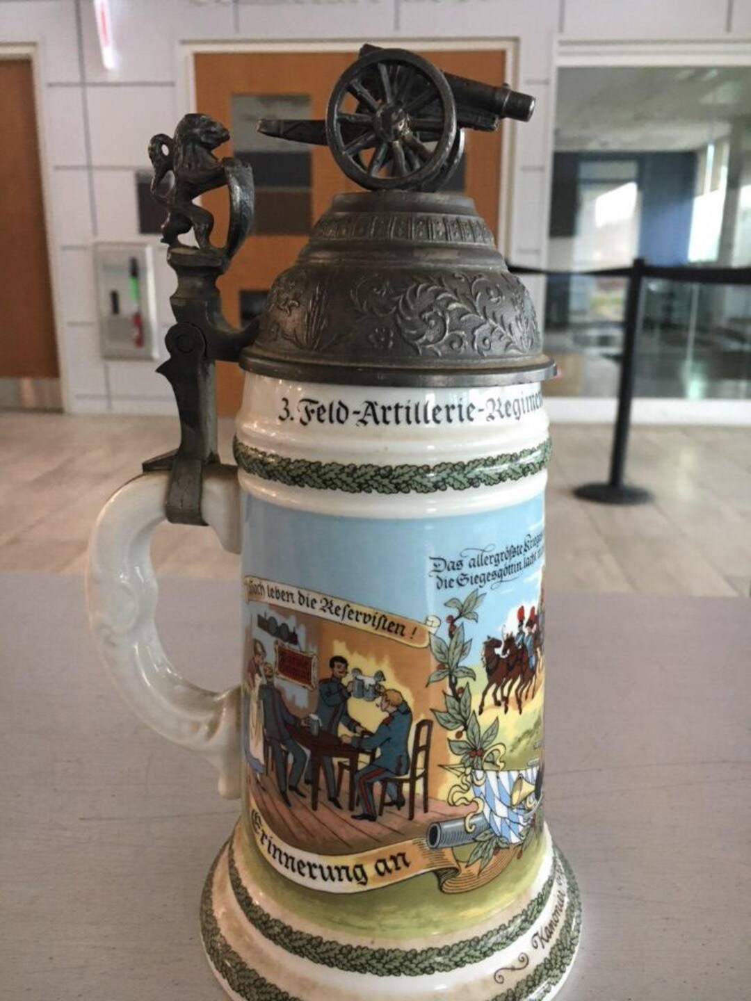 Hand-painted German Regimental Artillery Stein Circa 1920 - Etsy