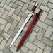 Handmade Royal Knight Sword: High Polish Stainless Steel Blade, Carved ...