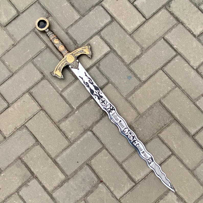 Once Upon a Time Excalibur Replica Sword - Emma Swan Inspired Viking ...