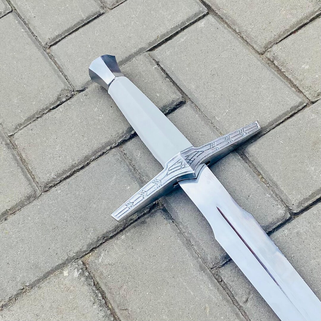 Handmade Witcher Silver Sword | Geralt of Rivia Replica | Stainless ...