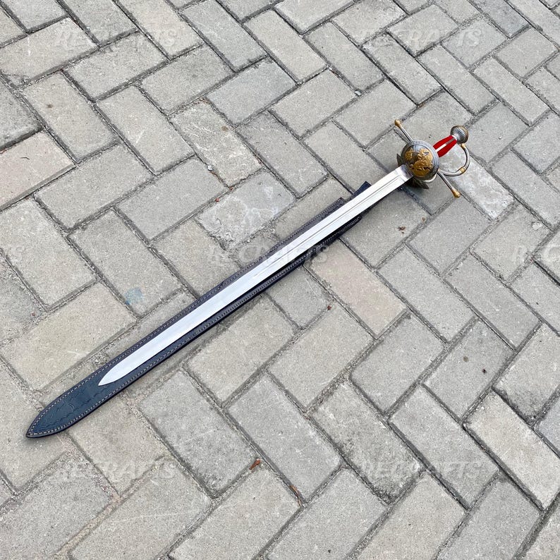 Hand-forged Don Quixote Rapier Sword - Double-headed Viking Engraved ...