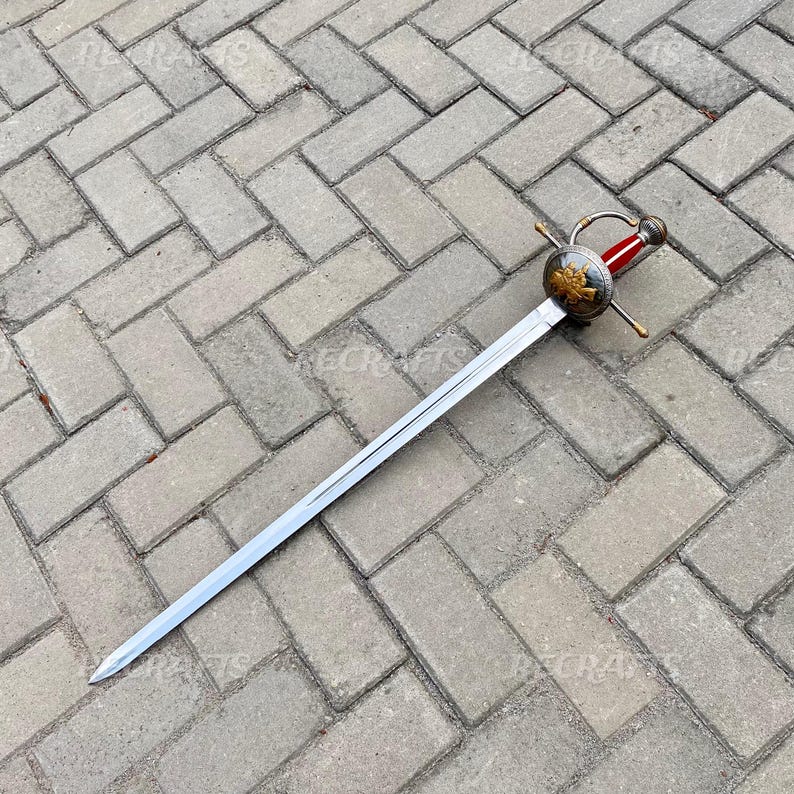 Hand-forged Don Quixote Rapier Sword - Double-headed Viking Engraved ...