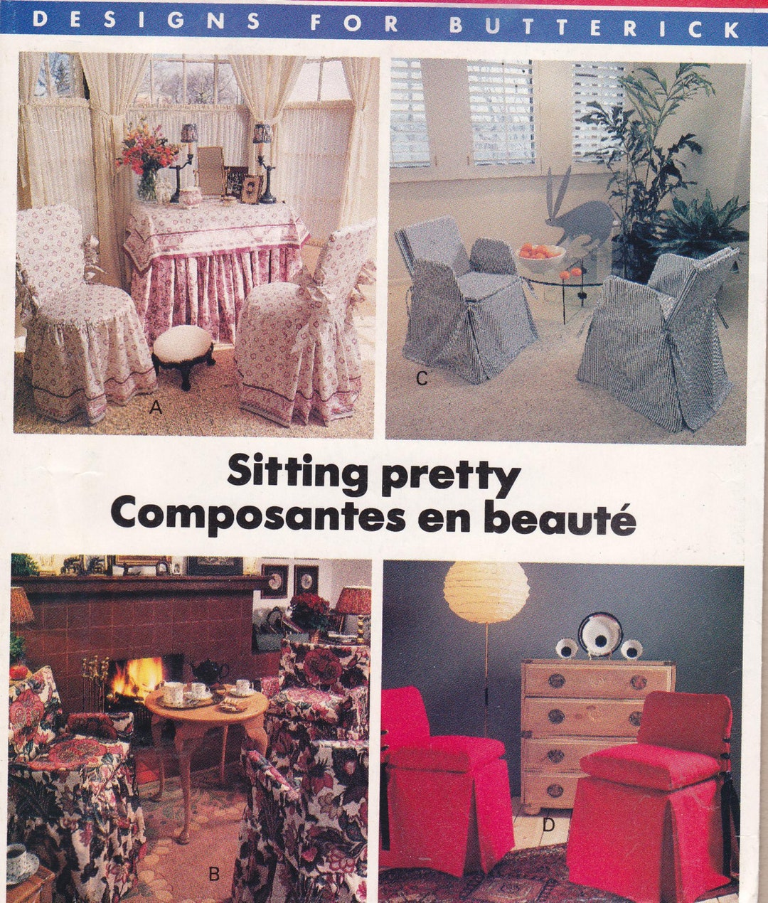 PATTERN for CHAIR COVERS, Butterick 6763, Better Homes and Garden ...