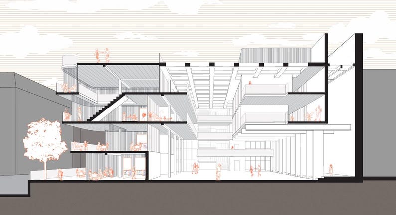 Architectural Section, Vector Graphic - Etsy