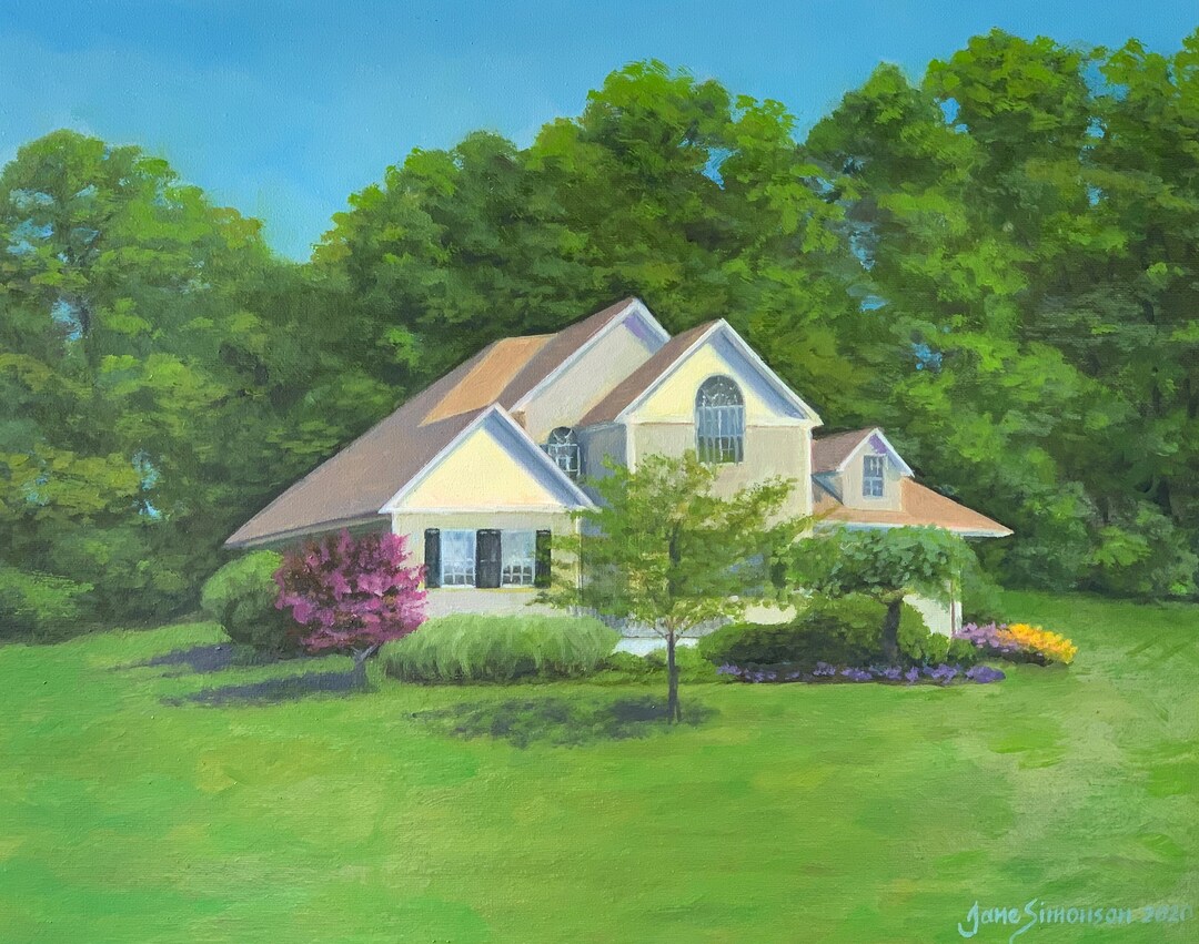 House Portrait Oil Painting of Your Home Great Personal and Memorable ...