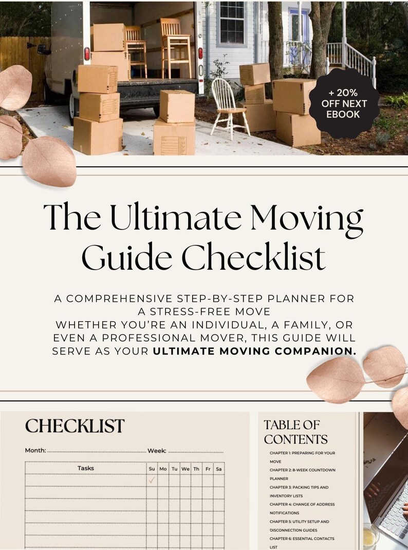 Ultimate Moving Guide & Checklist Planner Step-by-step (PDF) - Etsy