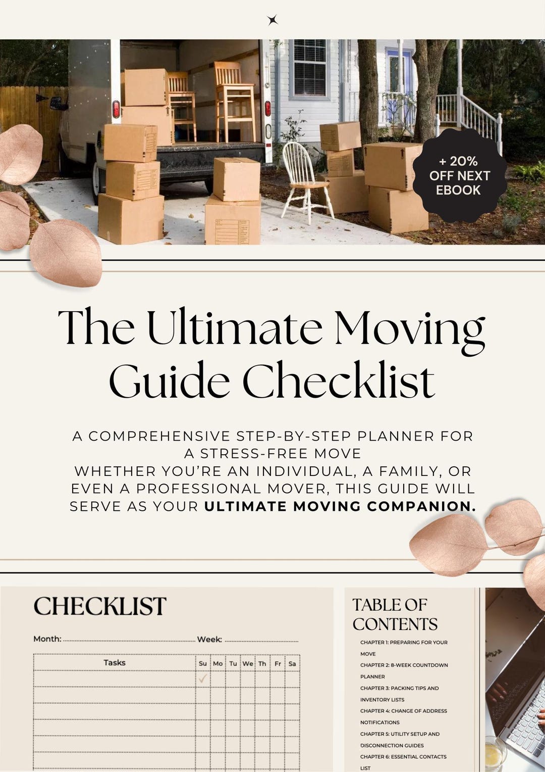 EDITABLE Ultimate Moving Guide & Checklist, Moving Guide for Beginners ...