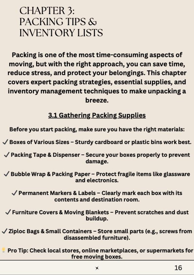 EDITABLE Ultimate Moving Guide & Checklist, Moving Guide for Beginners ...