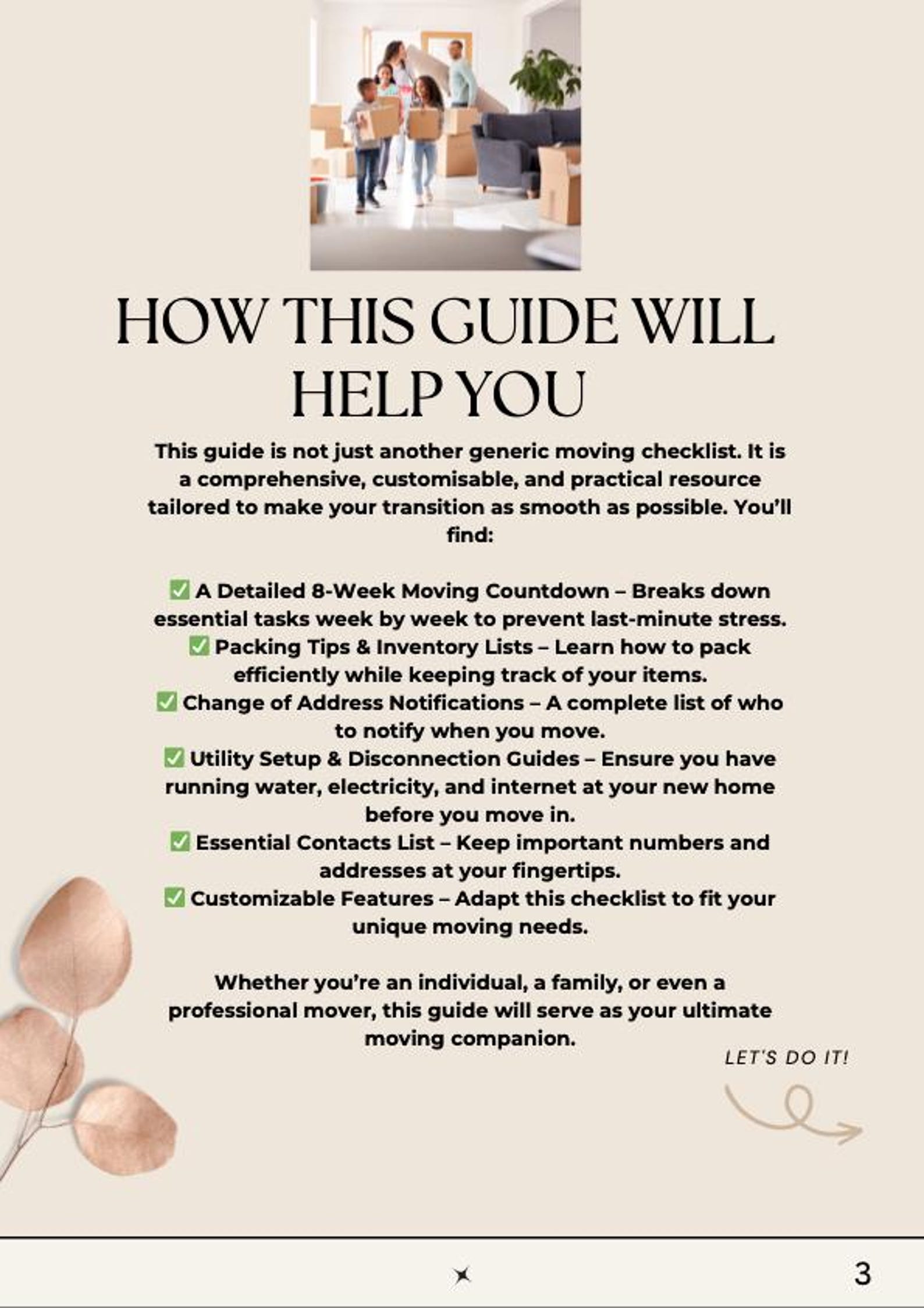 Ultimate Moving Guide & Checklist Planner Step-by-step (PDF) - Etsy