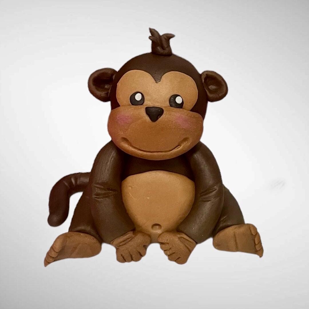 Fondant Chimp Cake Topper - Etsy
