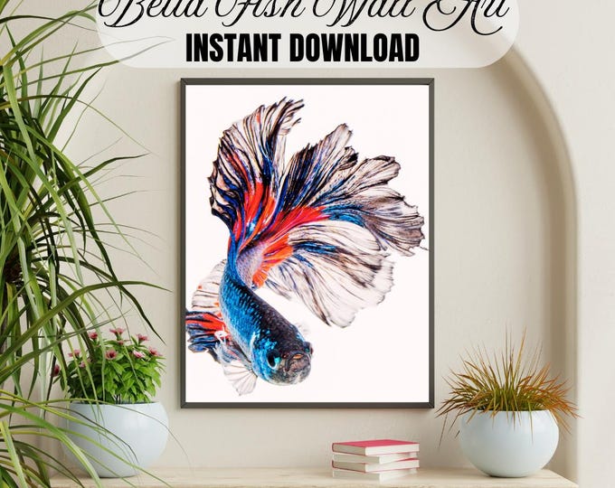 Vibrant Betta Fish Watercolor Clipart Bundle (digital File) - Etsy Canada