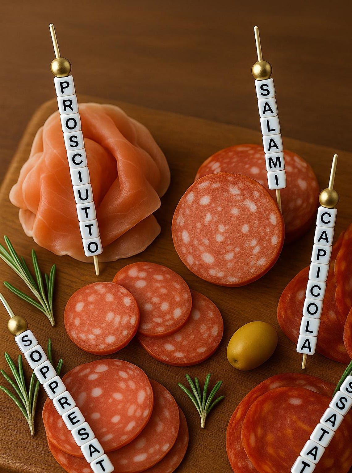 Charcuterie Meat Skewer Set~set of Meat Labels, Meat Markers, Meat ...