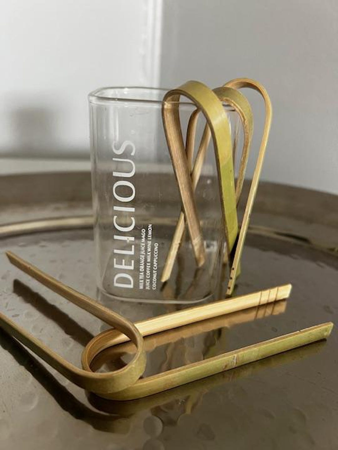 Bamboo Disposable Wooden Tongs, Fruit Vegetable Dessert Tong, Cocktail ...