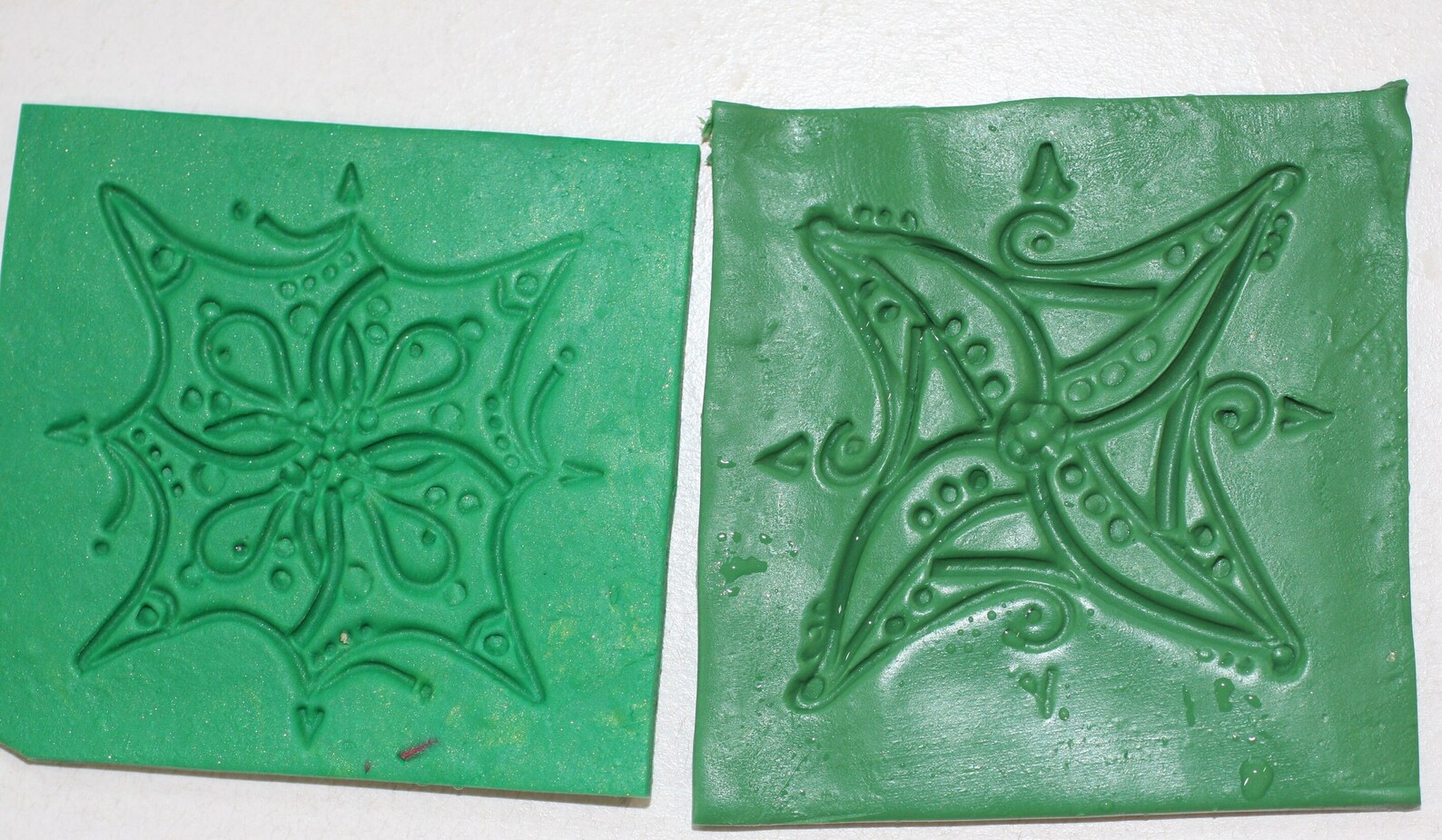 Set of 4 Original Sculpted Molds "victorian Squares" - Etsy